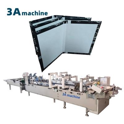 China CQT-800BS Automatic Book Cover Side Pasting Machine Folding and Gluing Box Machine for sale