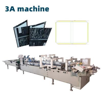 China Fast CQT-800BS Automatic Book Cover Side Pasting Machine Box Folding and Gluing Machine for sale