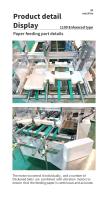 China CQT1100 Automatic Folding Gluing Machine with Pre Folding and Bottom Hook 1100mm for sale