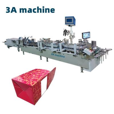 China 4300 KG CQT-1100 Enhanced Automatic Bottom Lock Folder Gluer for Cardboard Box Making for sale