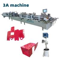 China PLC Controlled Automatic Bottom Lock Folder Gluer for Cardboard Boxes 1800mm for sale