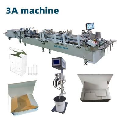 China Automatic Folding and Gluing Box Machine CQT-900 Enhanced for Double Cardboard Gluing for sale