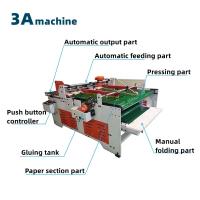 China Semi-Automatic Folder Gluing Machine CQT-1500JGKW for Fast and Accurate Pasting for sale