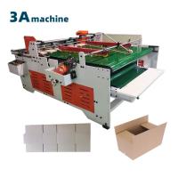China CQT-1500JGKW Semi-Automatic Folder Gluer Gluing Machine for File Folder Corrugated Box for sale