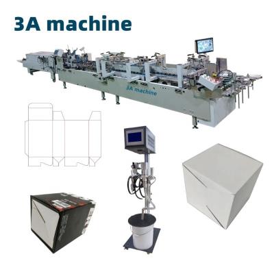 China Voltage 380V CQT-900 Enhanced Automatic Folder Gluer Edgebanding Machine Bottom Lock for sale