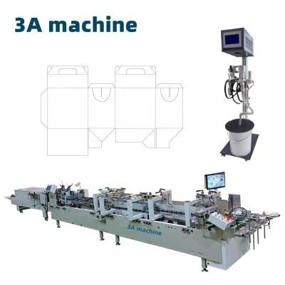 China Industrial CQT-900 Enhanced Automatic Bottom Lock Folder Gluer Machine 23-75cm for sale