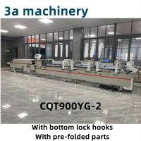 China Total length 9.6m automatic lock bottom folder gluer for cardboard box folding machine for sale