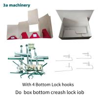 China Total length 9.6m automatic lock bottom folder gluer for cardboard box folding machine for sale