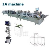 China PLC Controlled CQT-900 Automatic Carton Folding and Gluing Machine for Hardcover Boxes for sale