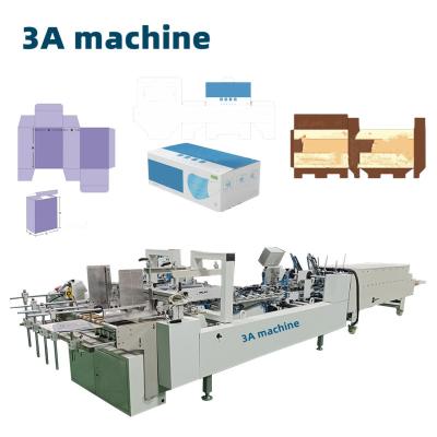 China PLC Controlled CQT-800 Automatic Folder Gluer Machine for Cardboard and Corrugated Boxes for sale
