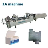 China 3A PLC CQT 800 Heavy Duty Folder Gluer for Cardboard Corrugated Straight Line Boxes 15-75cm for sale