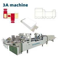 China 3A PLC CQT 800 Heavy Duty Folder Gluer for Cardboard Corrugated Straight Line Boxes 15-75cm for sale