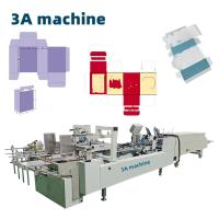 China 3A PLC CQT 800 Cardboard/Corrugated Straight Line Box Folder Gluer Machine for Packaging for sale