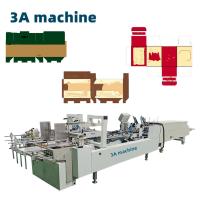 China Paper Folding Machine for CQT 800 Cardboard/Corrugated Straight Line Box Mini Folder Gluer for sale
