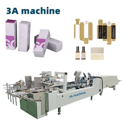 China CQT 800 Cardboard/Corrugated Straight Line Box Folding and Gluing Machine with Feature for sale