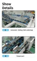 China CQT 800 Cardboard/Corrugated Straight Line Box Automatic Carton Box Folder Gluer Machine for sale