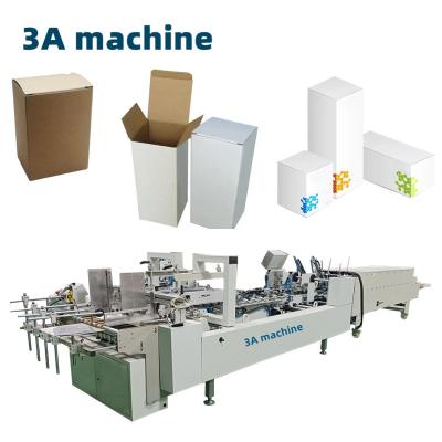 China CQT 800 Cardboard/Corrugated Straight Line Box Semi Automatic Folder Gluer Machine for sale