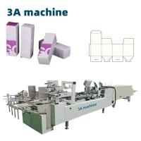 China Automatic Box Folder Gluer Machine CQT 800 for Corrugated Cardboard 15-75cm Paper Size for sale