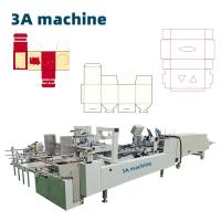 China CQT 800 Water Soluble Cold Glue Automatic Gluer Folder Machine for Cardboard/Corrugated Boxes for sale