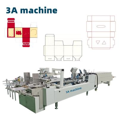 China CQT 800 Water Soluble Cold Glue Automatic Gluer Folder Machine for Cardboard/Corrugated Boxes for sale