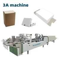 China CQT 800 Cardboard/Corrugated Straight Line Box Semi Automatic Folder Gluer Machine for sale