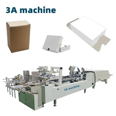 China CQT 800 Cardboard/Corrugated Straight Line Box Semi Automatic Folder Gluer Machine for sale