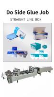 China Cardboard/Corrugated Straight Line Box Automatic Two Pieces Carton Folder Gluer Machine for sale