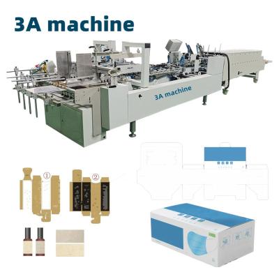 China CQT 800 Automatic Folder Gluer for Cardboard and Corrugated Boxes 15-75cm Paper Size for sale