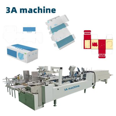 China 3A PLC CQT 800 Automatic Folder Gluer Machine for Gluing of Cardboard/Corrugated Boxes for sale