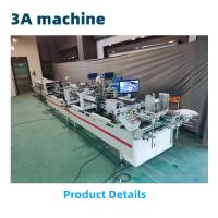 China CQT-900 Automatic Adhesive Head Spray Gun Cardboard Box Gluing Machine for Box Making for sale