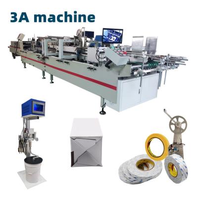 China CQT-900 Automatic Adhesive Head High Speed Folder Gluer for Box Folding and Gluing for sale