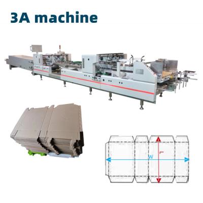 China Easy to Operate CQT-1300 Automatic Folder Gluing Machine for Flat Box Carton Box for sale