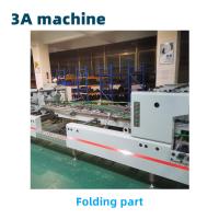 China Voltage 380v CQT-1300 Corrugated Three Layer Flute Box Automatic Folder Gluer Machine for sale