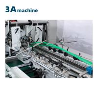 China Advanced PLC Controlled Folder Gluing Machine for 4 Corner Box and 6 Corner Paper Box for sale