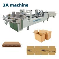 China PLC Controlled CQT-800WK-1 Corrugated Paper Box Folder Gluer Machine for Box Packaging for sale