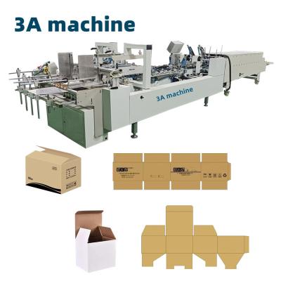 China CQT-800WK-2 Automatic Corrugated Carton Box Folding Machine Gluer 1300kg 20-75cm for sale