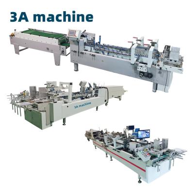 China Machinery Repair Shops Automatic Folder Gluing Machine for Straight Line Box Bottom Lock for sale