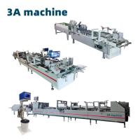 China Side Glue Folder Gluer Machine for Straight Line Box Bottom Lock 10.0m*1.2m*1.3m for sale