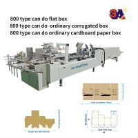 China Side Glue Folder Gluer Machine for Straight Line Box Bottom Lock 10.0m*1.2m*1.3m for sale