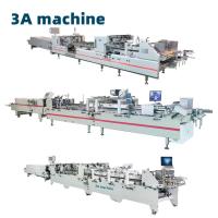 China CQT-900 Automatic Folder Gluing Machine for Side Glue Straight Line Box Bottom Lock 900mm for sale