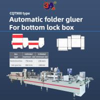 China CQT-900 Automatic Folder Gluing Machine for Side Glue Straight Line Box Bottom Lock 900mm for sale