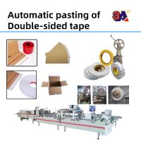 China PLC Controlled Folder Gluer Machine for Corrugated Cardboard Boxes 200g to 650g Paper for sale