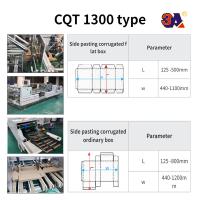 China Folder Gluer Machine for Corrugated Carton Cardboard Box CQT-800A Type Paper 200g-650g for sale