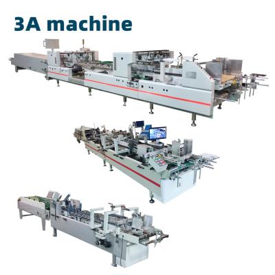 China Feeding Paper Automatic Folder Gluing Machine for Corrugated Carton Cardboard Box for sale