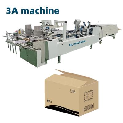 China CQT-1300WK-2 cardboard gluing machine for small box featuring water soluble cold glue for sale