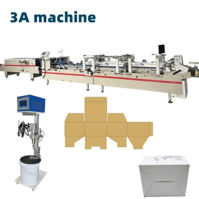China CQT-900 Enhanced Type Folding Box Gluing Machine for Bottom Lock and Side Glue Boxes 23-85cm for sale