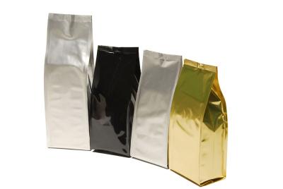 China Customized PET / AL / PE Coffee / Tea Foil Bag Packaging with Tear Notch for sale