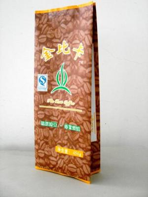 China 100 Micron PET / AL / PE Coffee / Tea Foil Bag Packaging with CMRK / Pantone Printing for sale