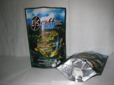 China 100 micron PET / AL / PE Coffee / Tea Foil Bag Packaging Non-Breakage for sale