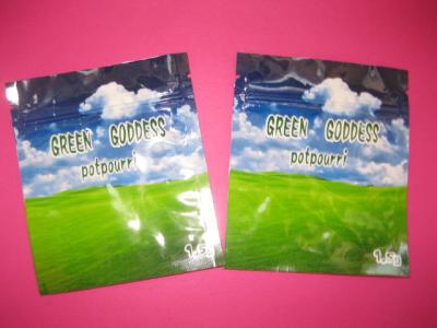 China PET / VMPET / PE Herbal Incense Packaging with CMRK / Pantone Printing for sale